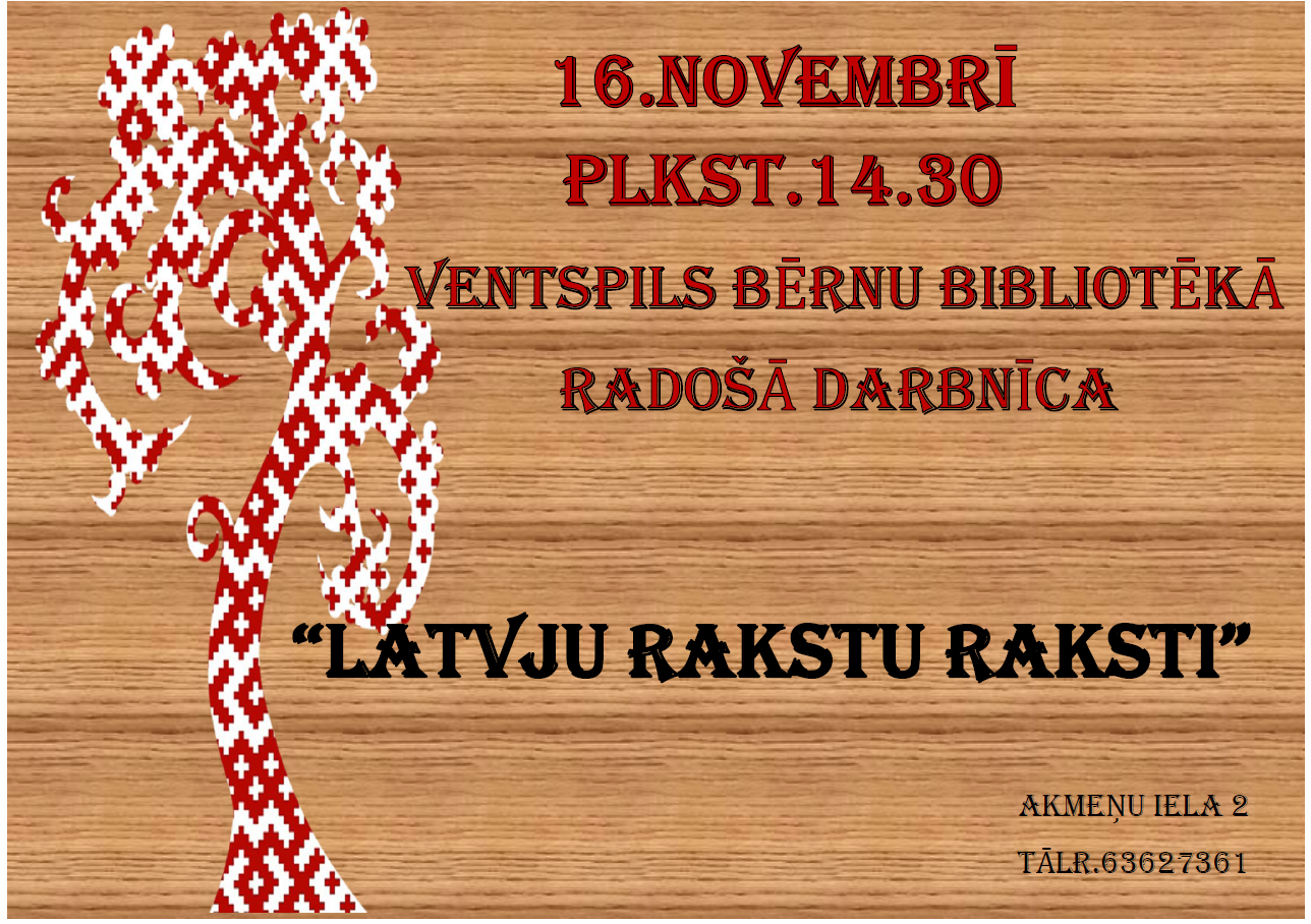 Radošā darbnīca “Latvju rakstu raksti”